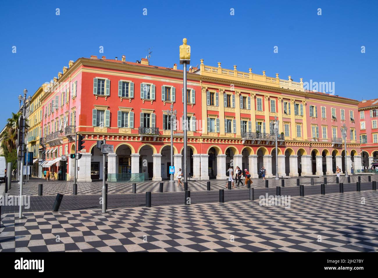 Place Massena, Nice, South of France, 2019. Credit: Vuk Valcic / Alamy ...