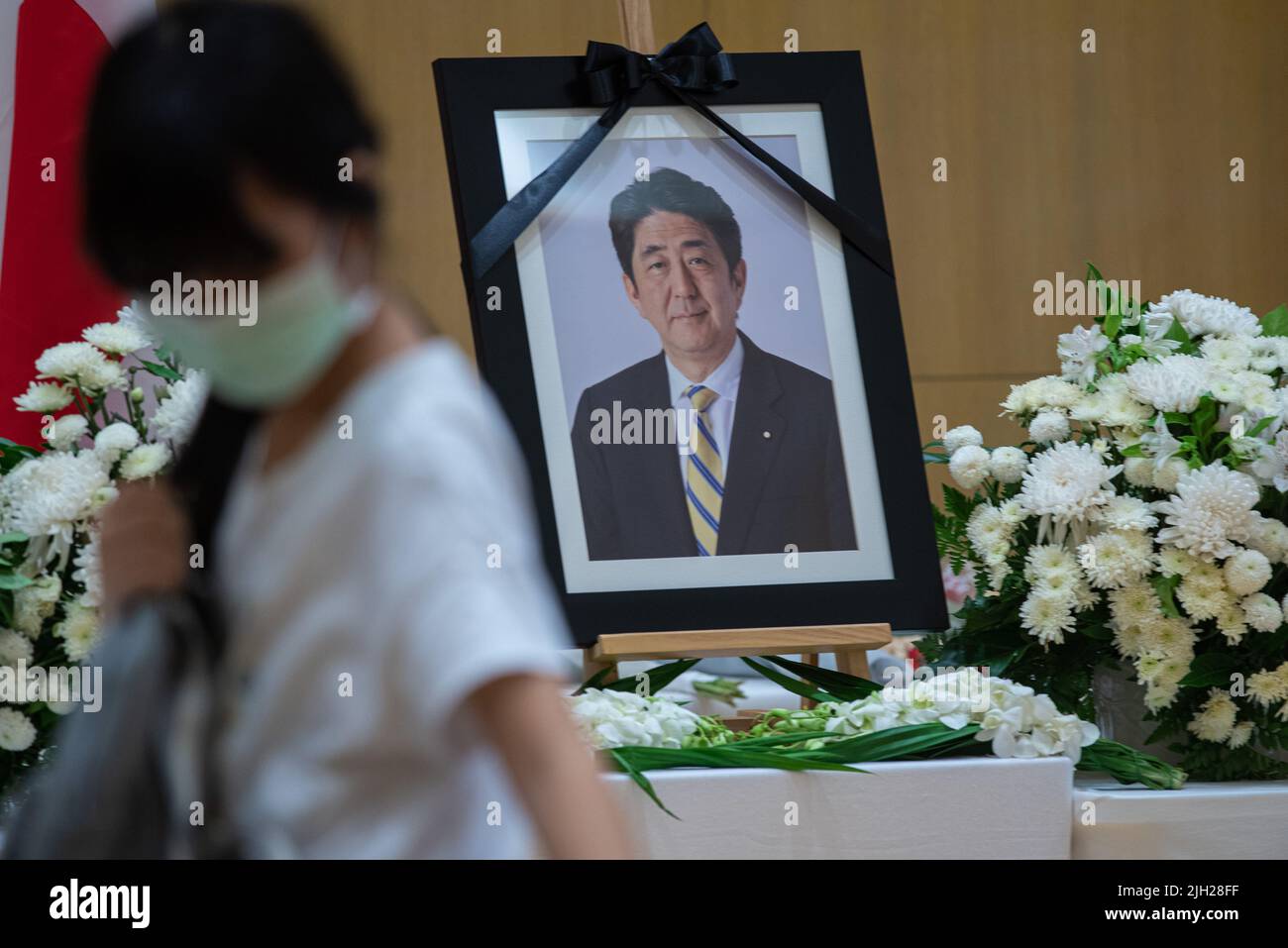 Bangkok, Thailand. 14th July, 2022. A portrait of the late former ...