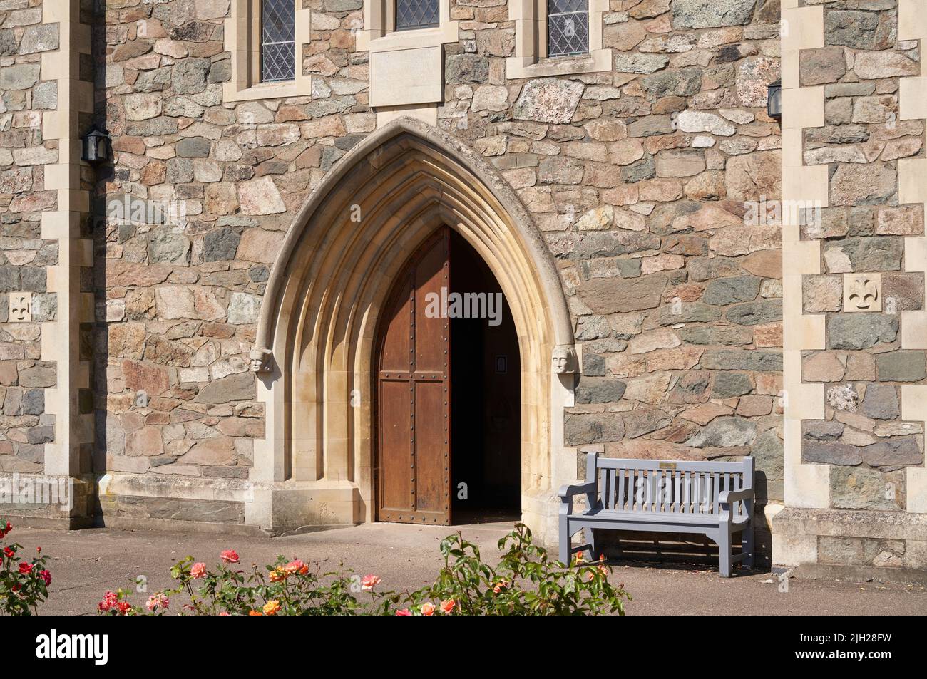 Monastery main entrance example Stock Photo - Alamy