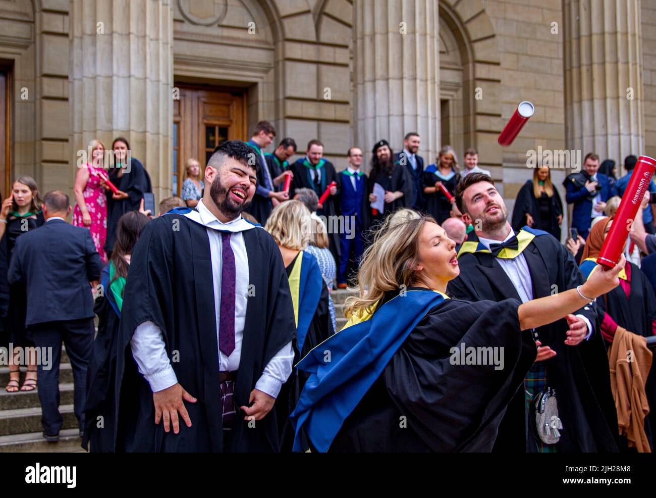 Students gather for their graduation ceremonies hi-res stock ...