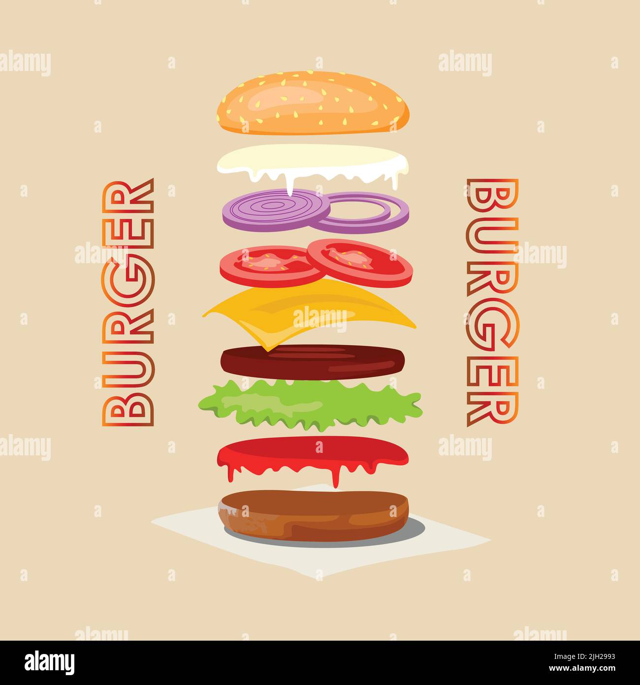 Stack Burger vector illustration Stock Vector Image & Art - Alamy Stack Burger vector illustration Stock Vector Image & Art - Alamy