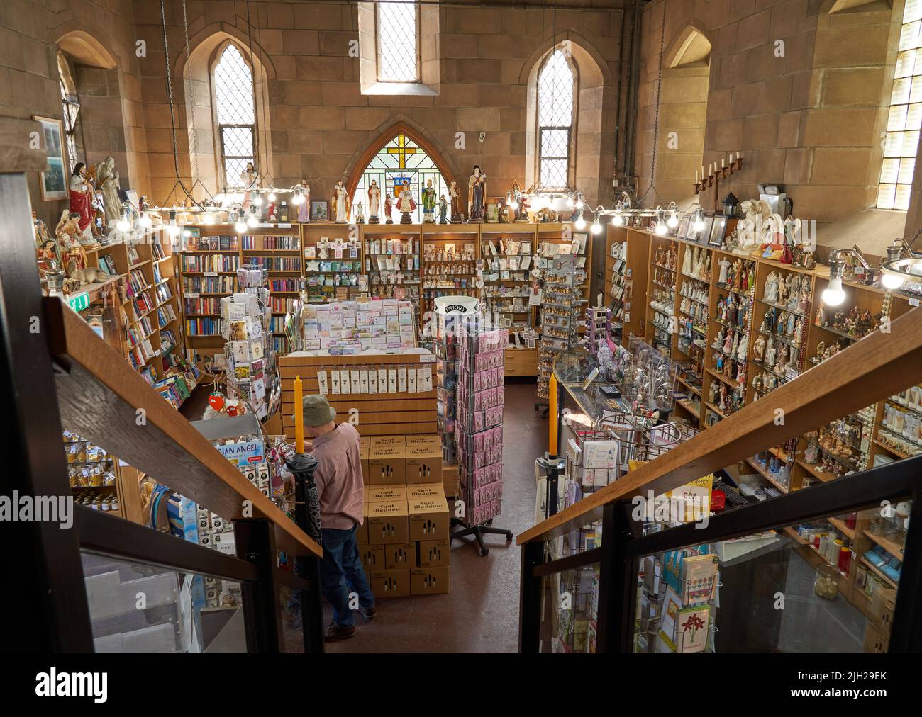 Interior of a monastery shop Stock Photo - Alamy