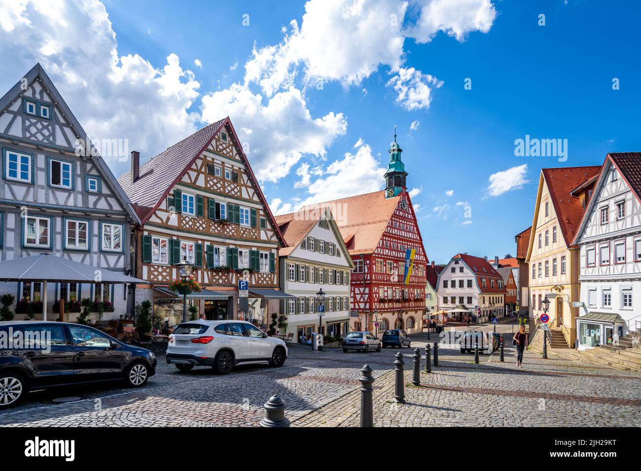 Market place in Backnang, Germany Stock Photo - Alamy