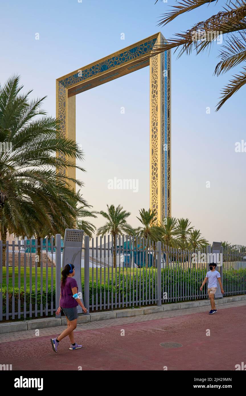 DUBAI, UAE, 13th July 2022. The Dubai Frame has been designated as the ...