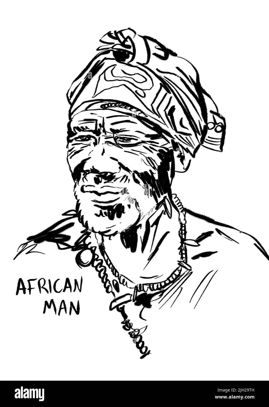 Happy handsome african adult Black and White Stock Photos & Images - Alamy