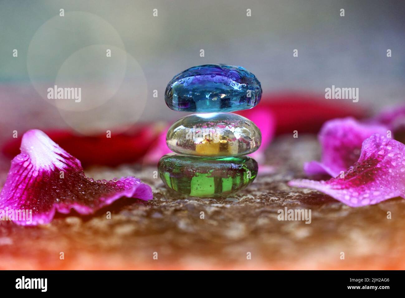 Turquoise glass stones hi-res stock photography and images - Alamy
