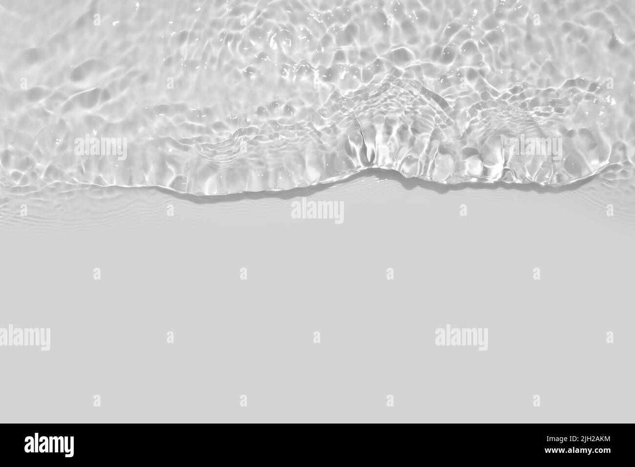 Light gray transparent clear calm water surface texture with splashes ...