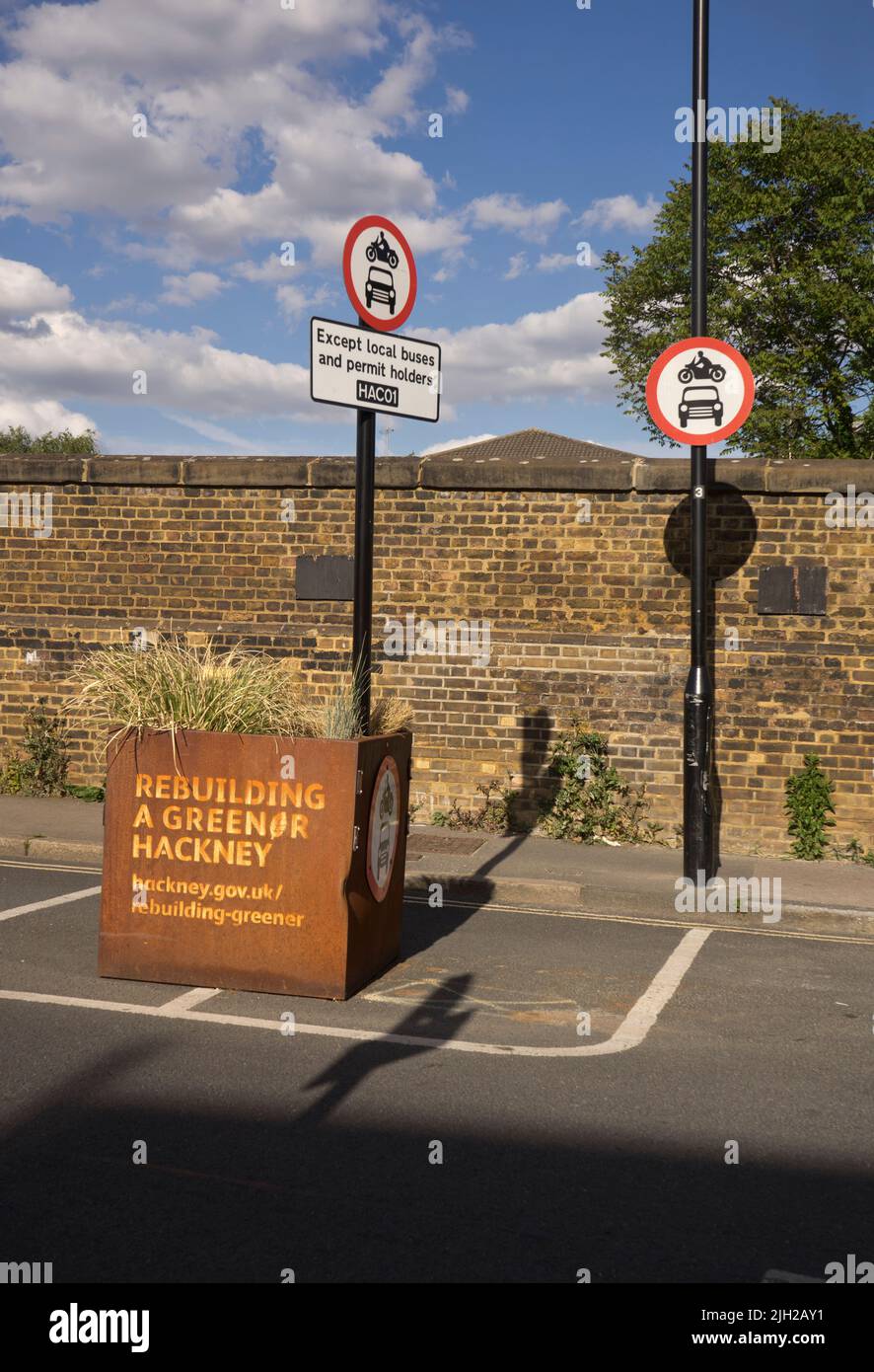 Traffic free street in Hackney,London,England,UK Stock Photo - Alamy