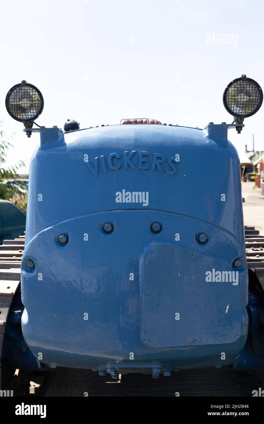 Front profile of a restored Vickers VR180 - crawler tractor bulldozer ...