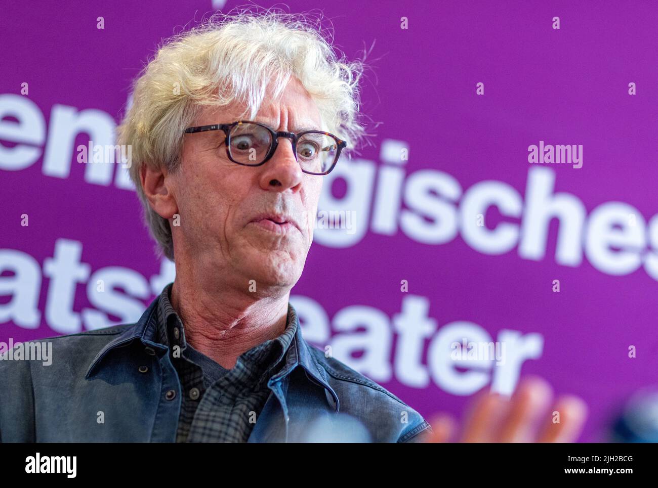 Schwerin, Germany. 14th July, 2022. Drummer and composer Stewart ...