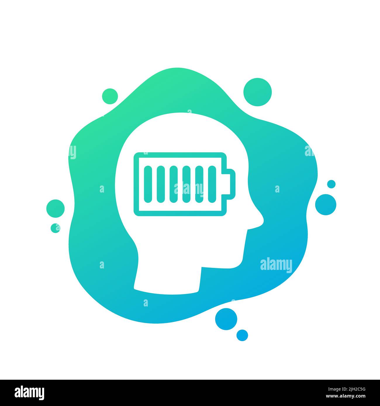 full energy icon with a head, vector art Stock Vector Image & Art - Alamy