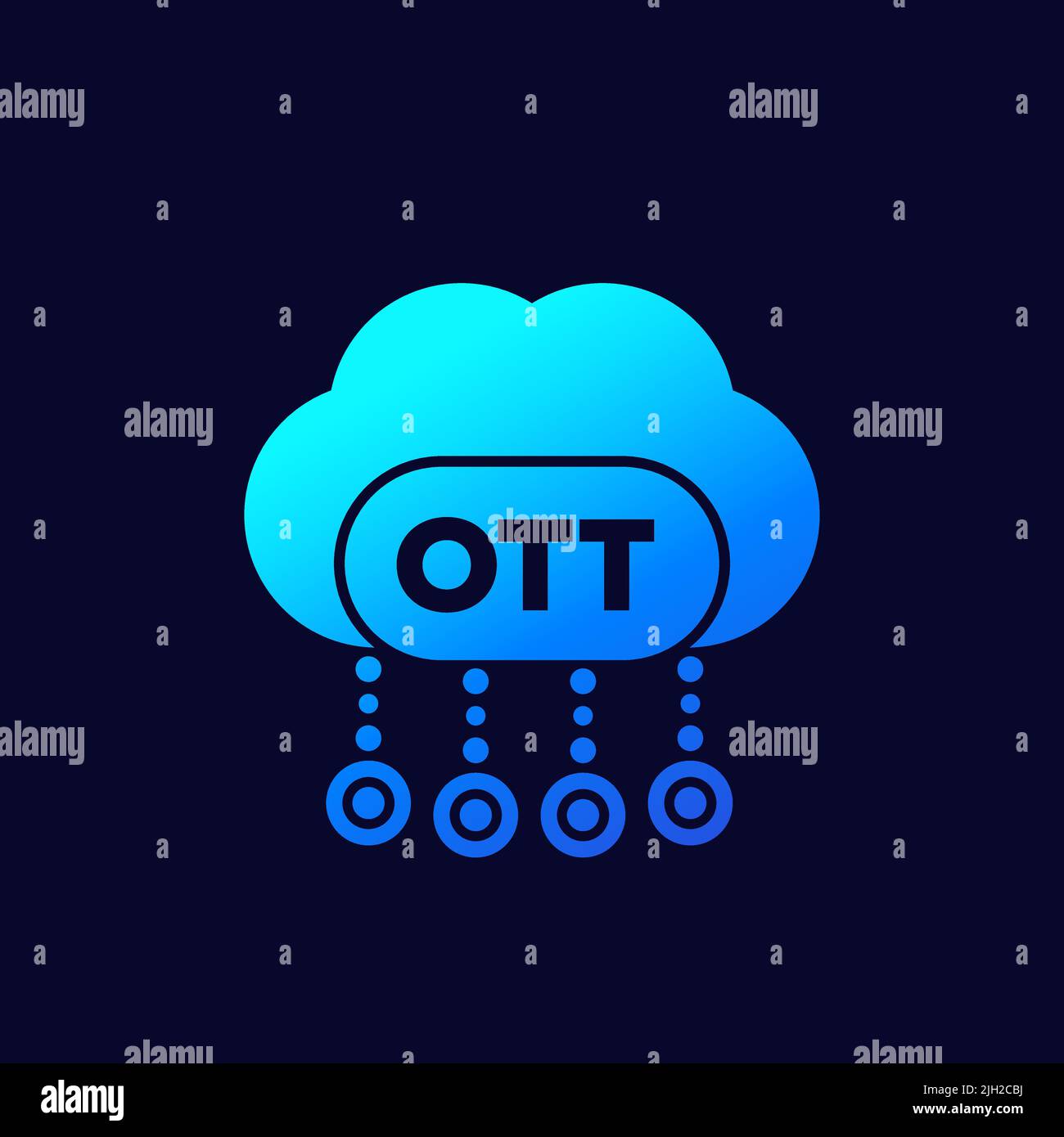 OTT media platform icon for web Stock Vector Image & Art - Alamy