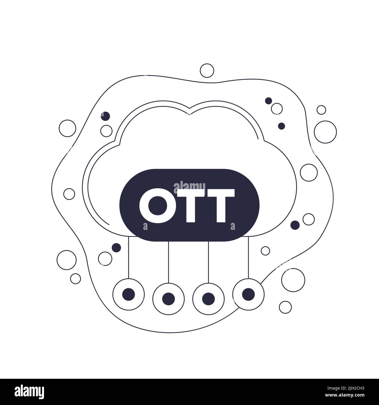OTT media platform vector illustration Stock Vector Image & Art - Alamy