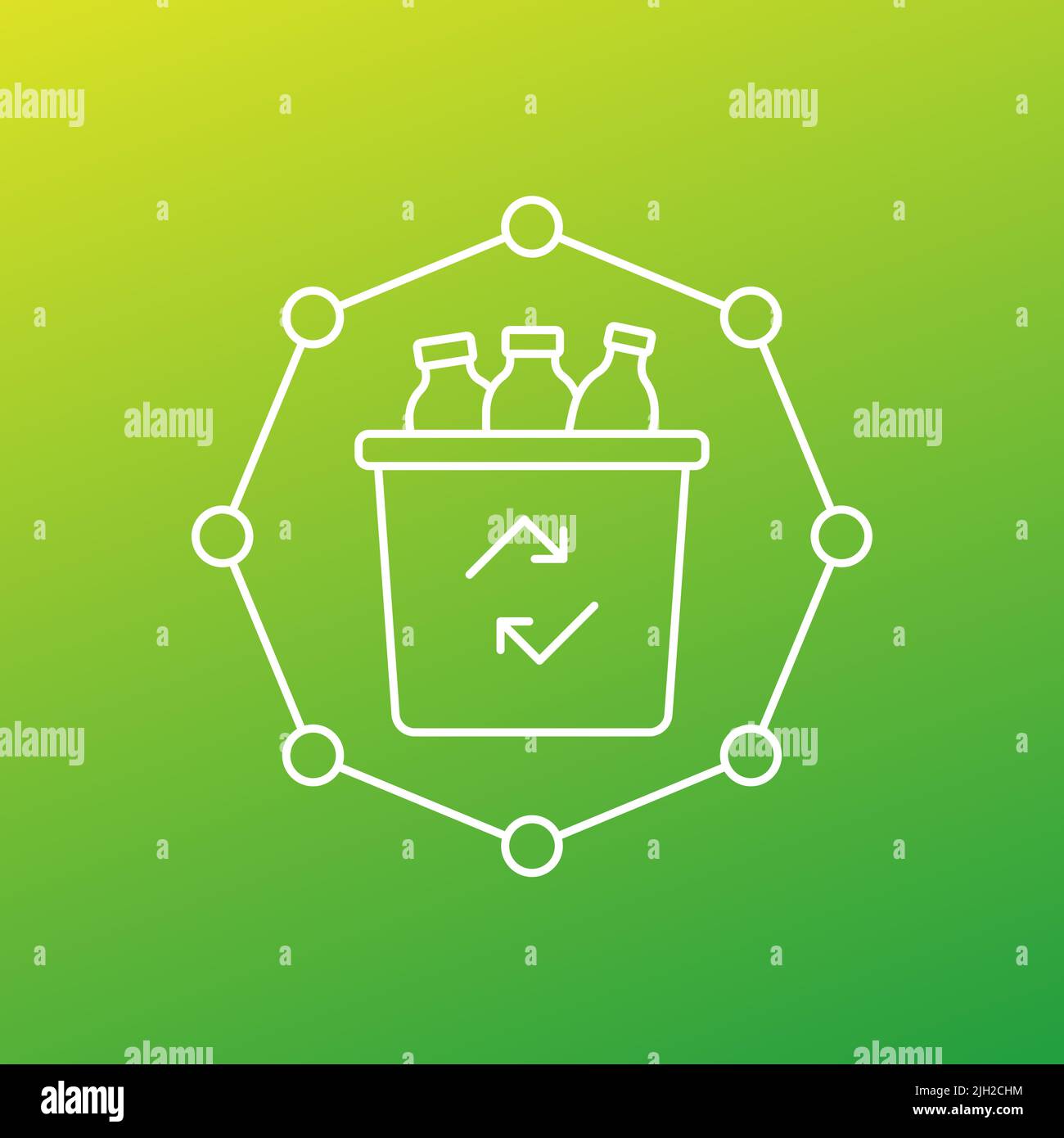 Bottles for recycle Stock Vector Images - Alamy