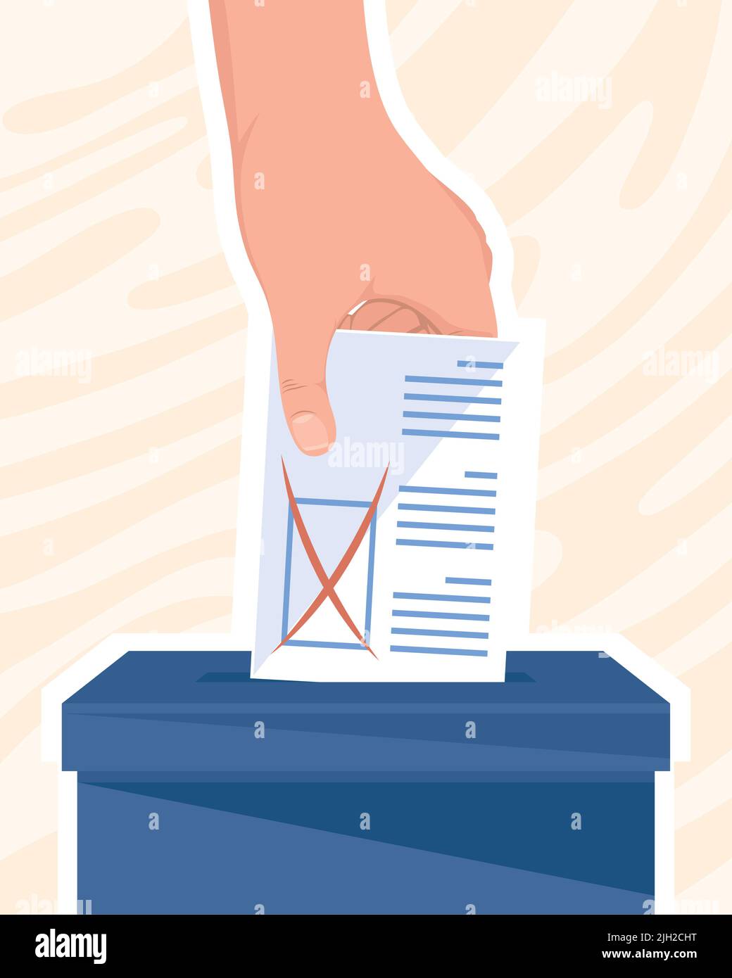 Voting scene Stock Vector Images - Alamy