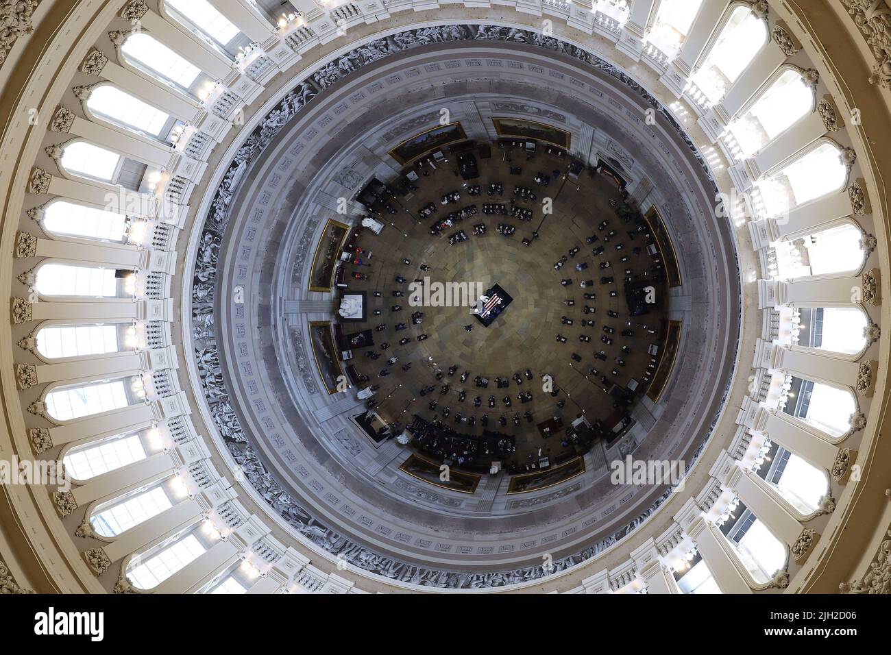 A casket team from the Military District of Washington places Herschel ...