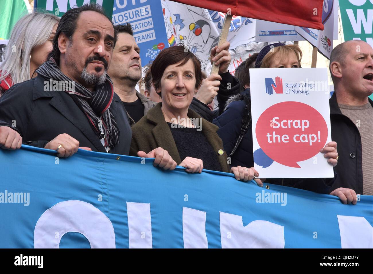 Julie Hesmondhaigh, The People's Assembly NHS National Demonstration ...