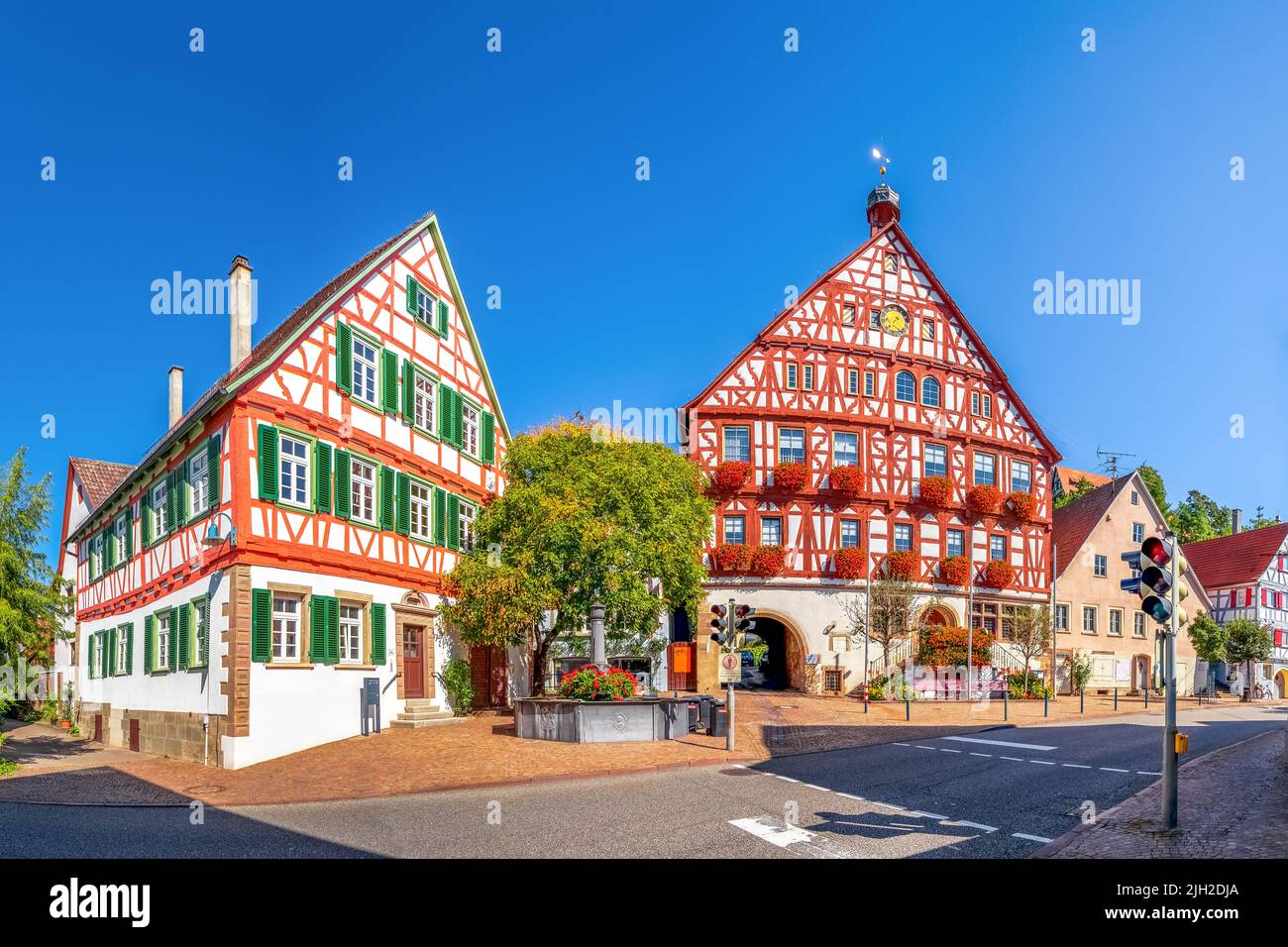 City hall in Beilstein, Baden Wuerttemberg, Germany Stock Photo - Alamy