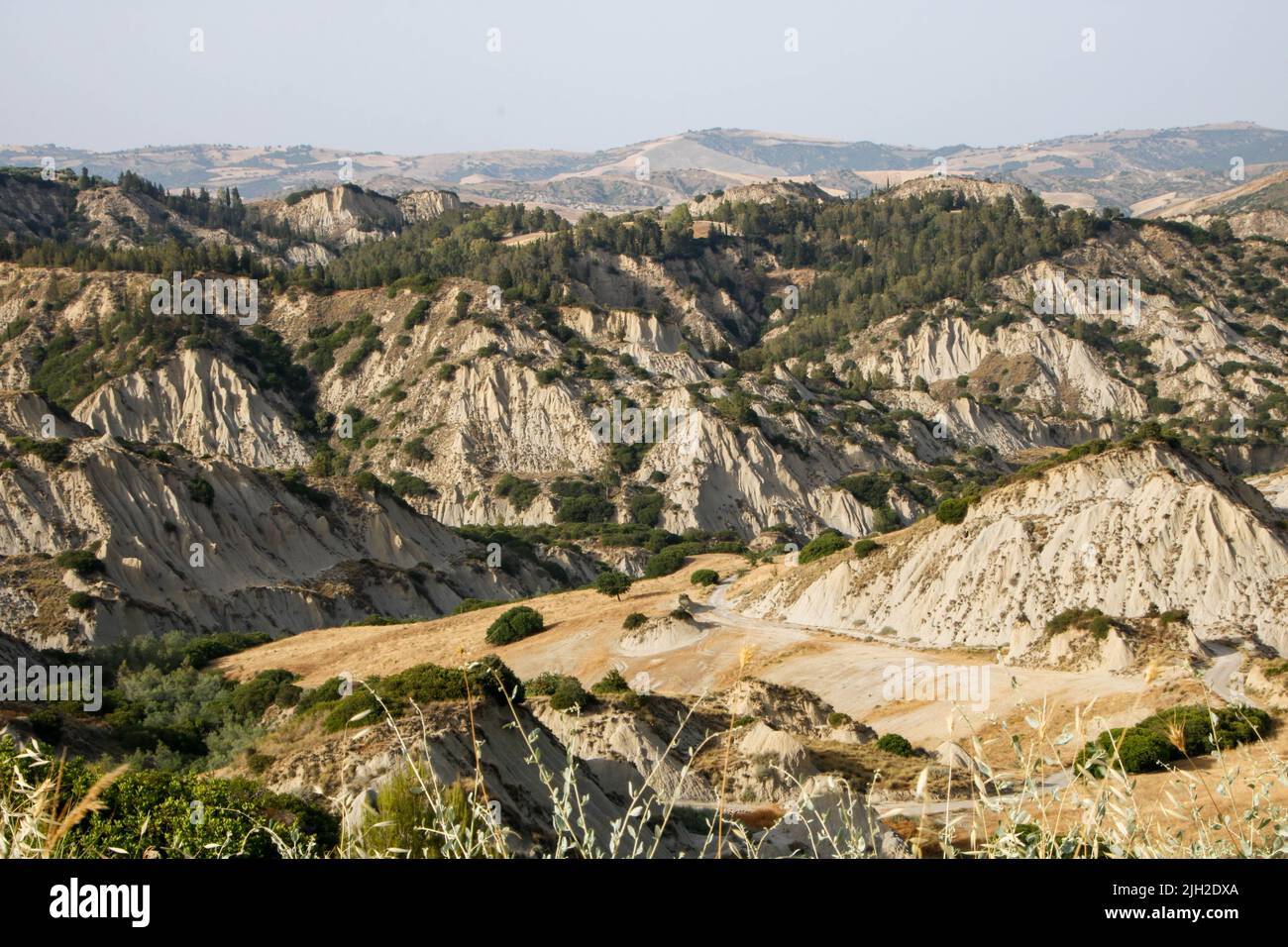 Landscape of Calanchi lucani at Aliano, Matera province, Basilicata ...