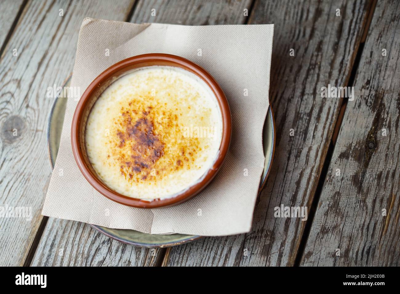 Melted provolone grill cheese ideal to eat as a first course Stock ...