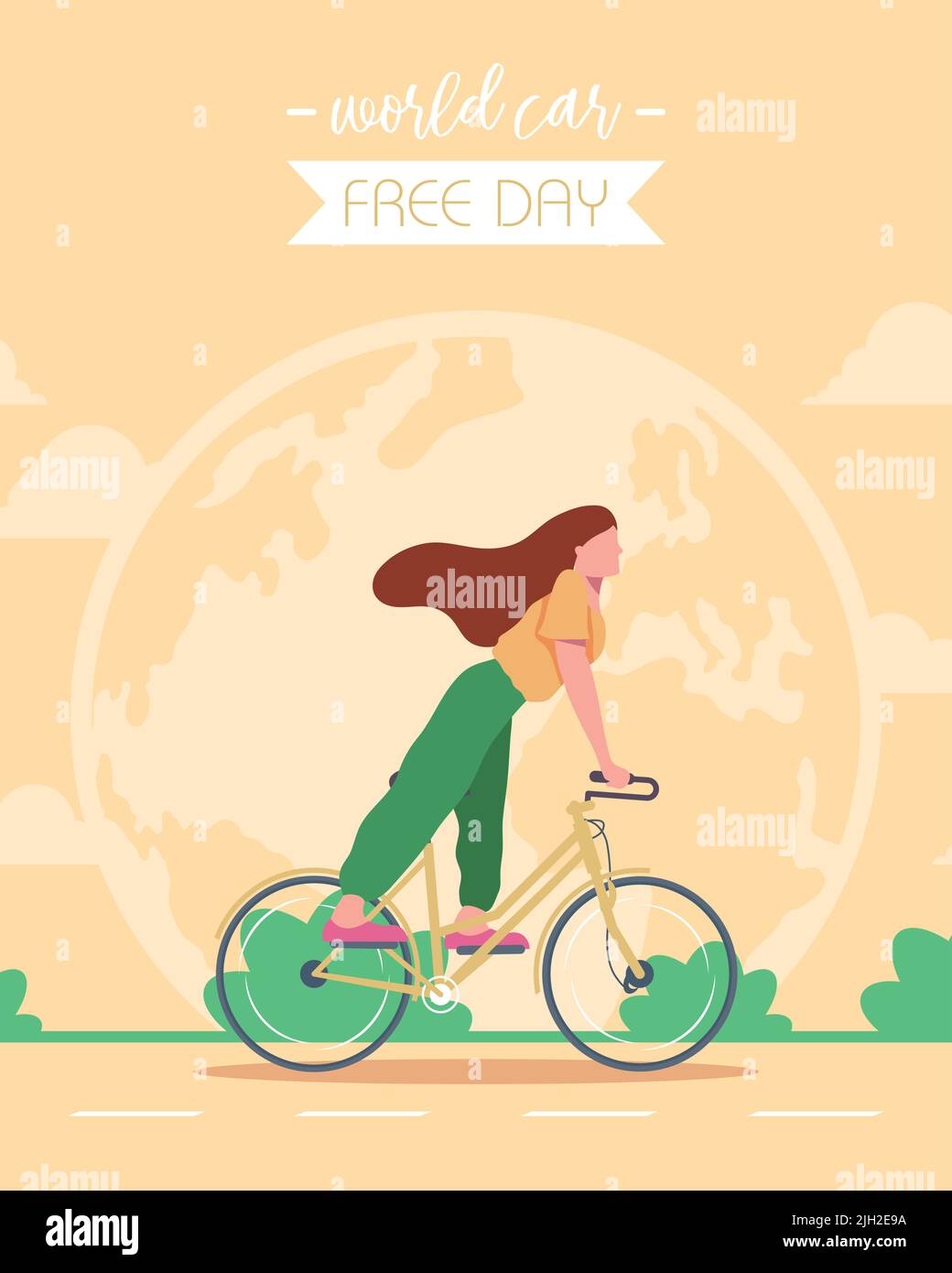 world car free day lettering poster Stock Vector Image & Art - Alamy