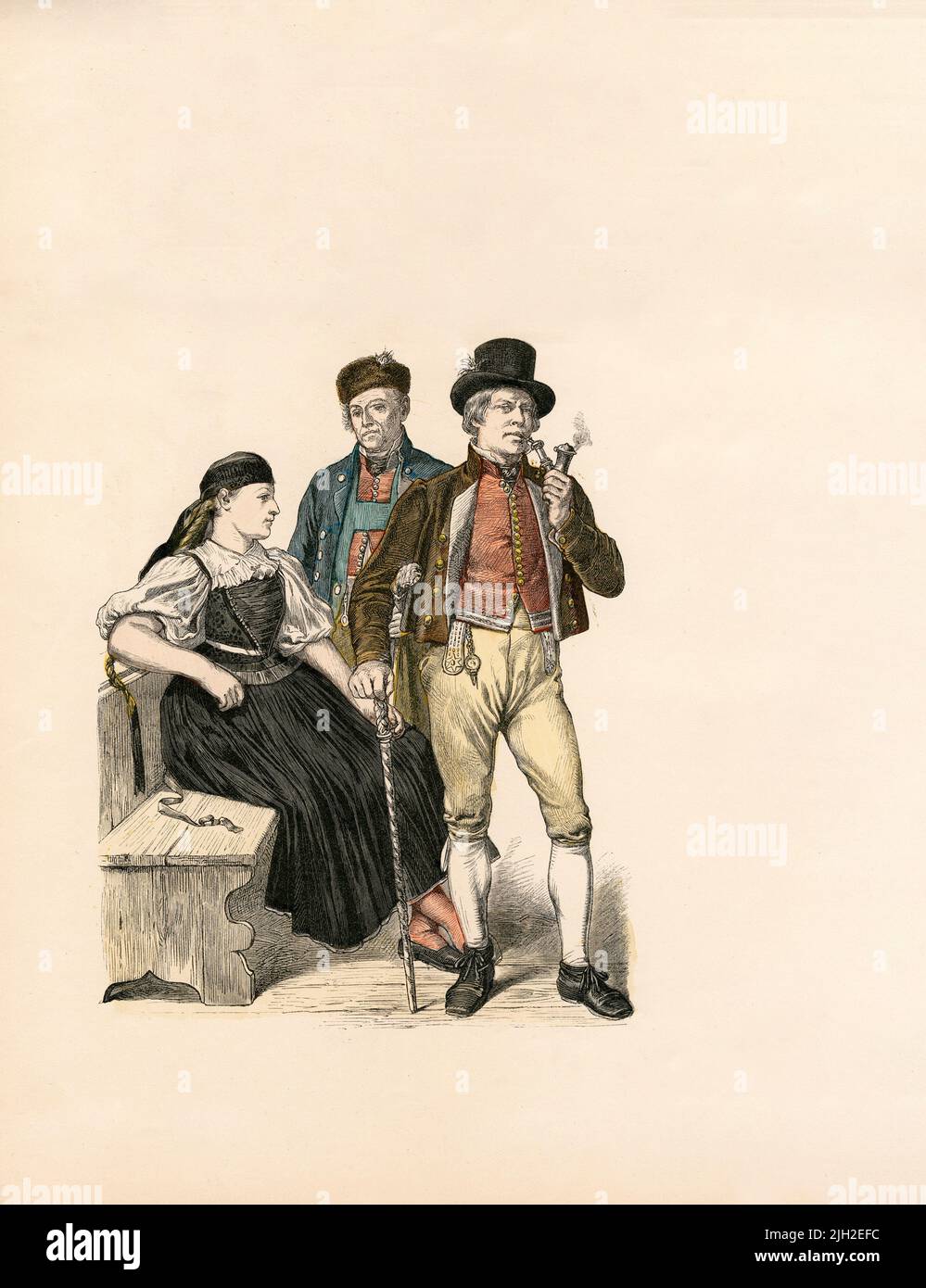 German Folk Dress (former Grand-duchy of Baden), Eastern Baar, Germany ...