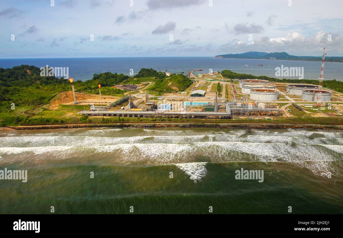 Aerials of Galeota Point in Trinidad Stock Photo - Alamy