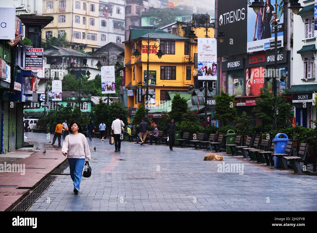 Mg marg gangtok sikkim india hi-res stock photography and images - Alamy