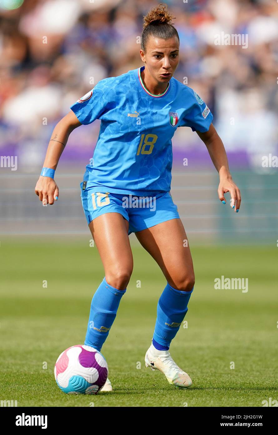 Italy's Arianna Caruso in action during the UEFA Women's Euro 2022 ...
