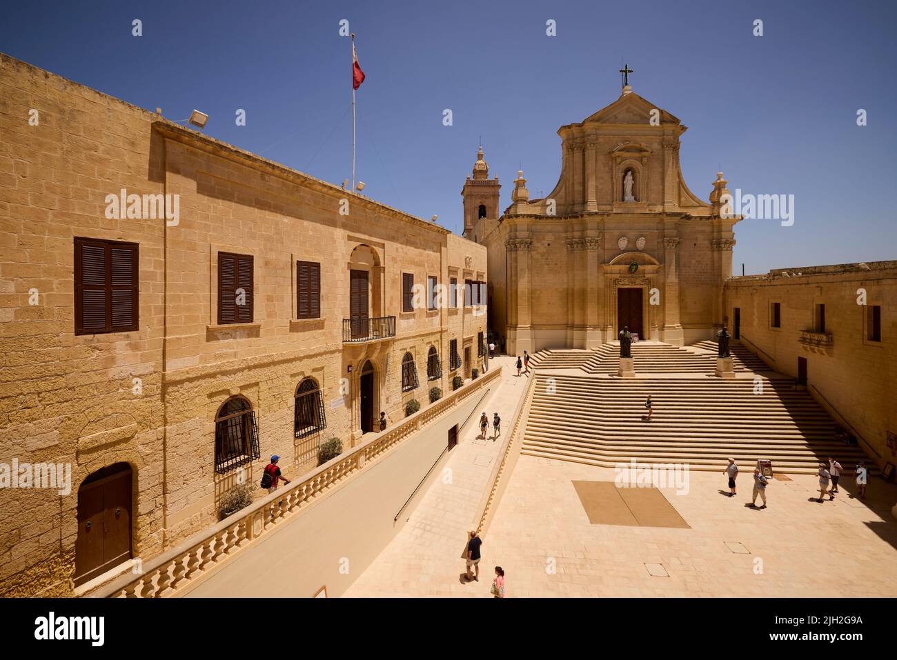 Island of Gozo, Malta July 7, 2022. Images of various tourist ...