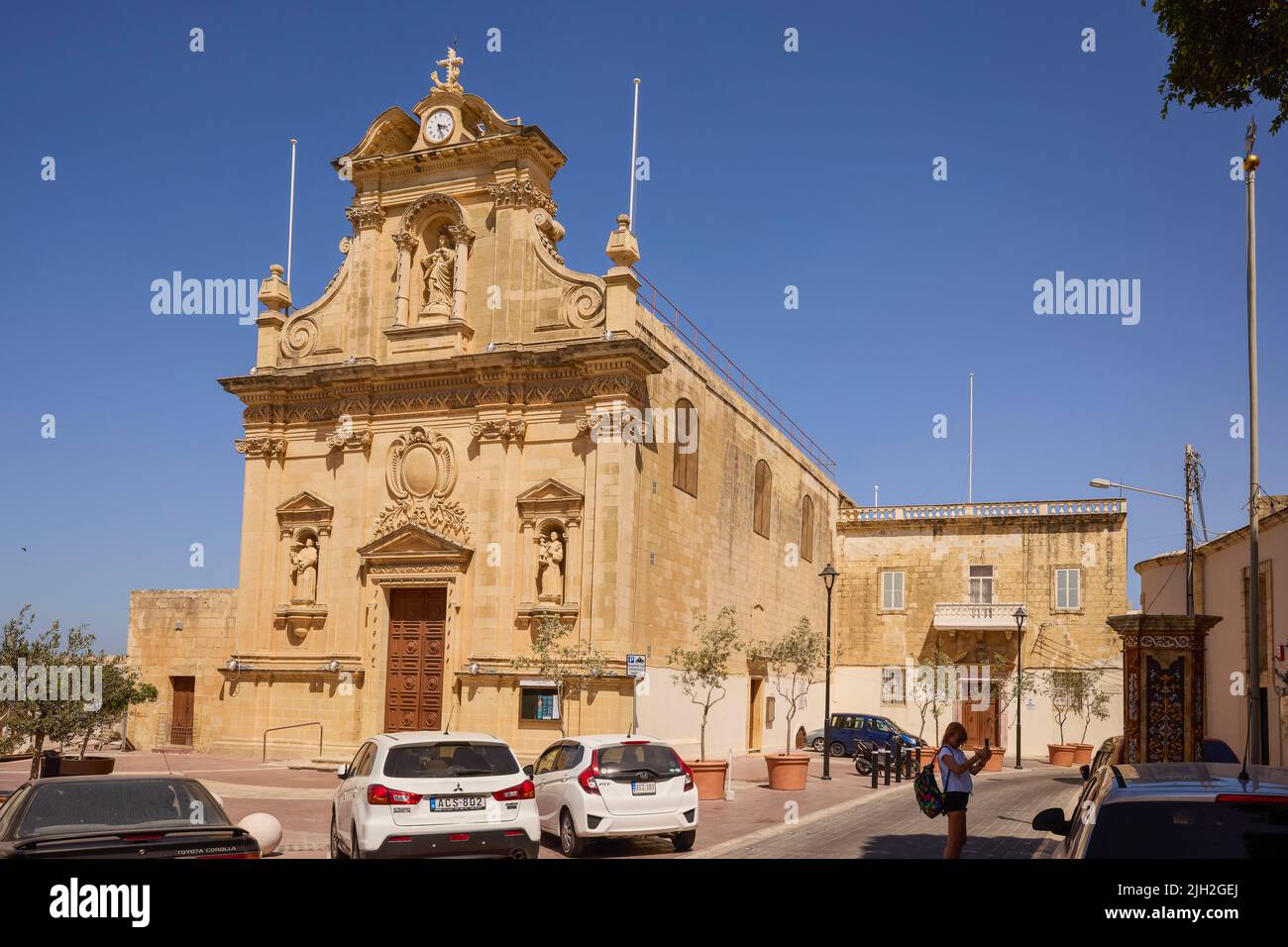 Island of Gozo, Malta July 7, 2022. Images of various tourist ...