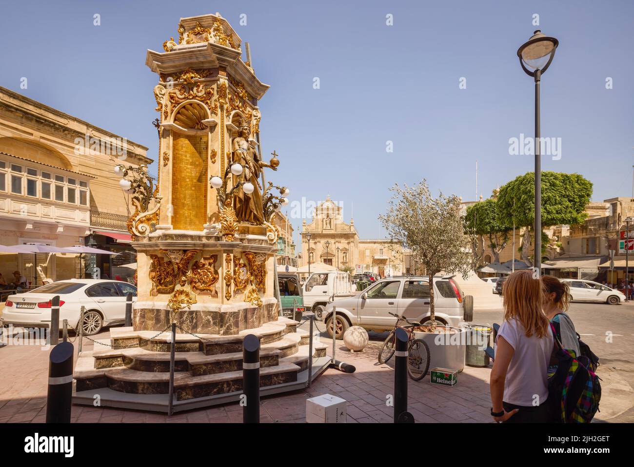 Island of Gozo, Malta July 7, 2022. Images of various tourist ...