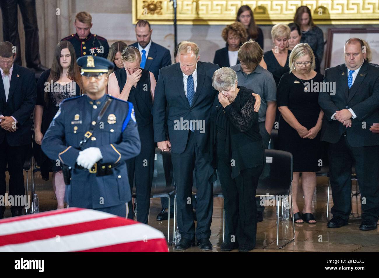 Washington DC, USA. 14th July, 2022. Family of Woodrow "Woody" Williams ...