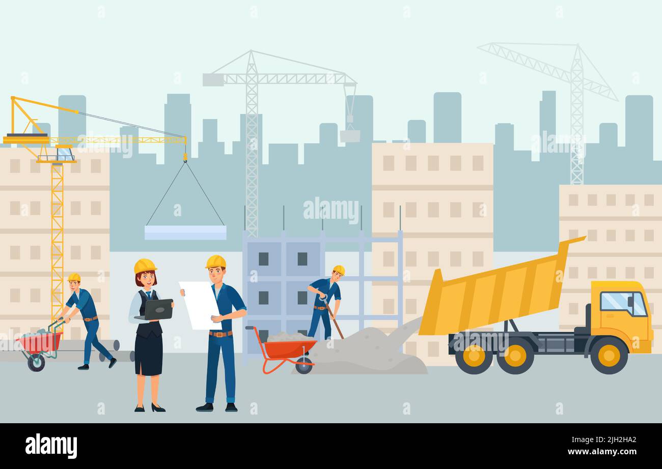 Build build build cartoon hi-res stock photography and images - Alamy