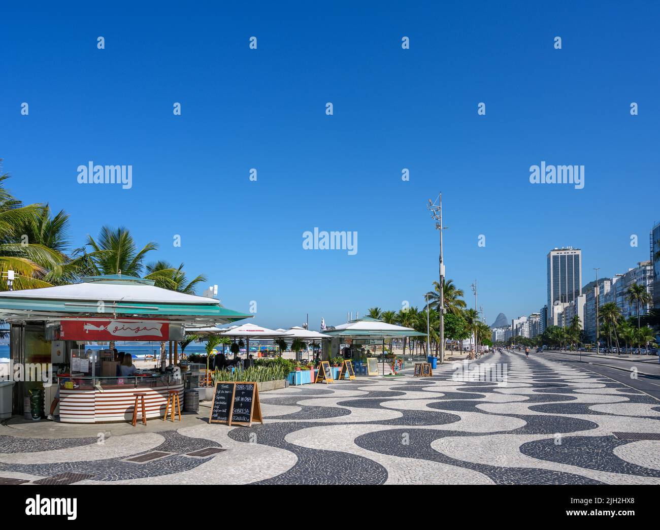 Seafront promenade, Avenida Atlantica, Copacabana Beach, Copacabana ...