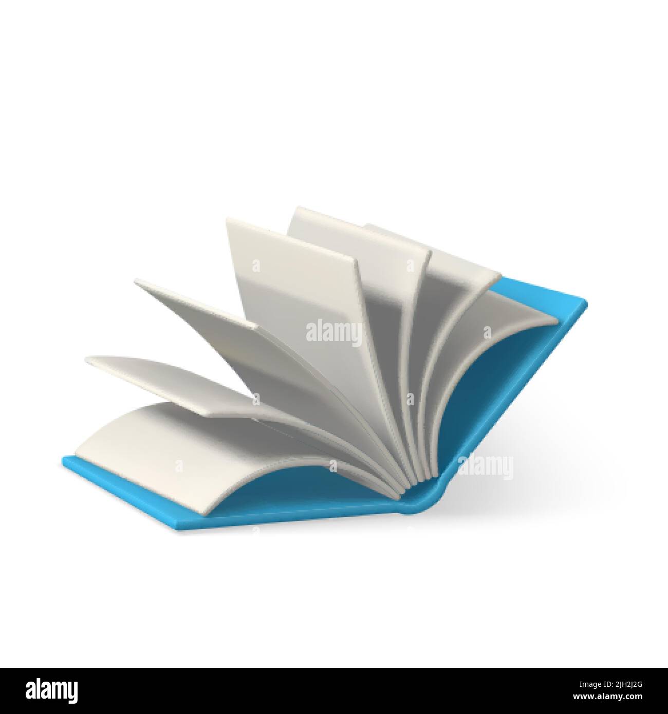 Cartoon Half Open Book