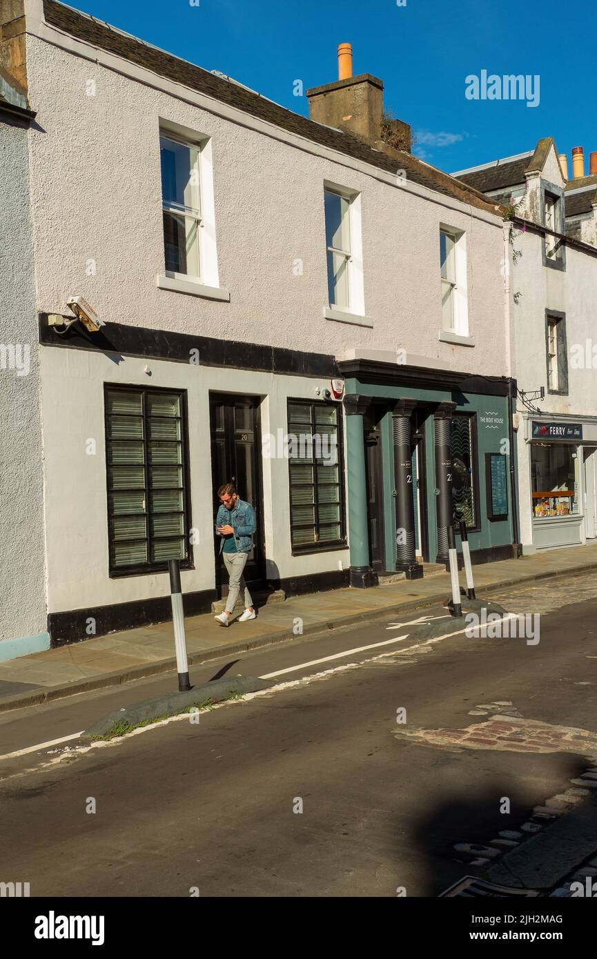 The Boat House Restaurant in the coastal town of South Queensferry ...