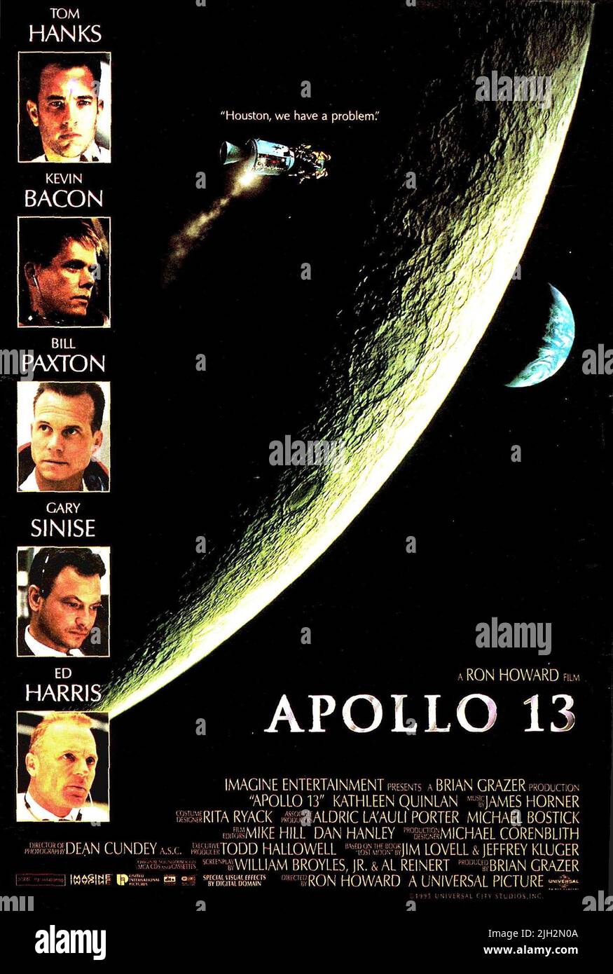 HANKS,BACON,PAXTON,SINISE,POSTER, APOLLO 13, 1995 Stock Photo - Alamy