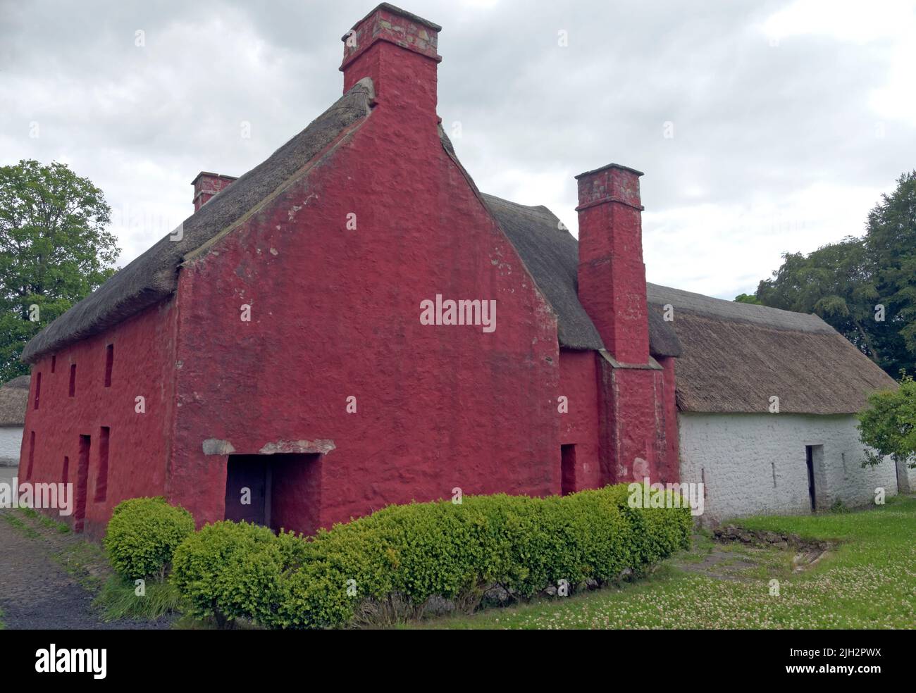Kennixton Farmhouse with thatched roof - and out buildings, c1610, Sain ...