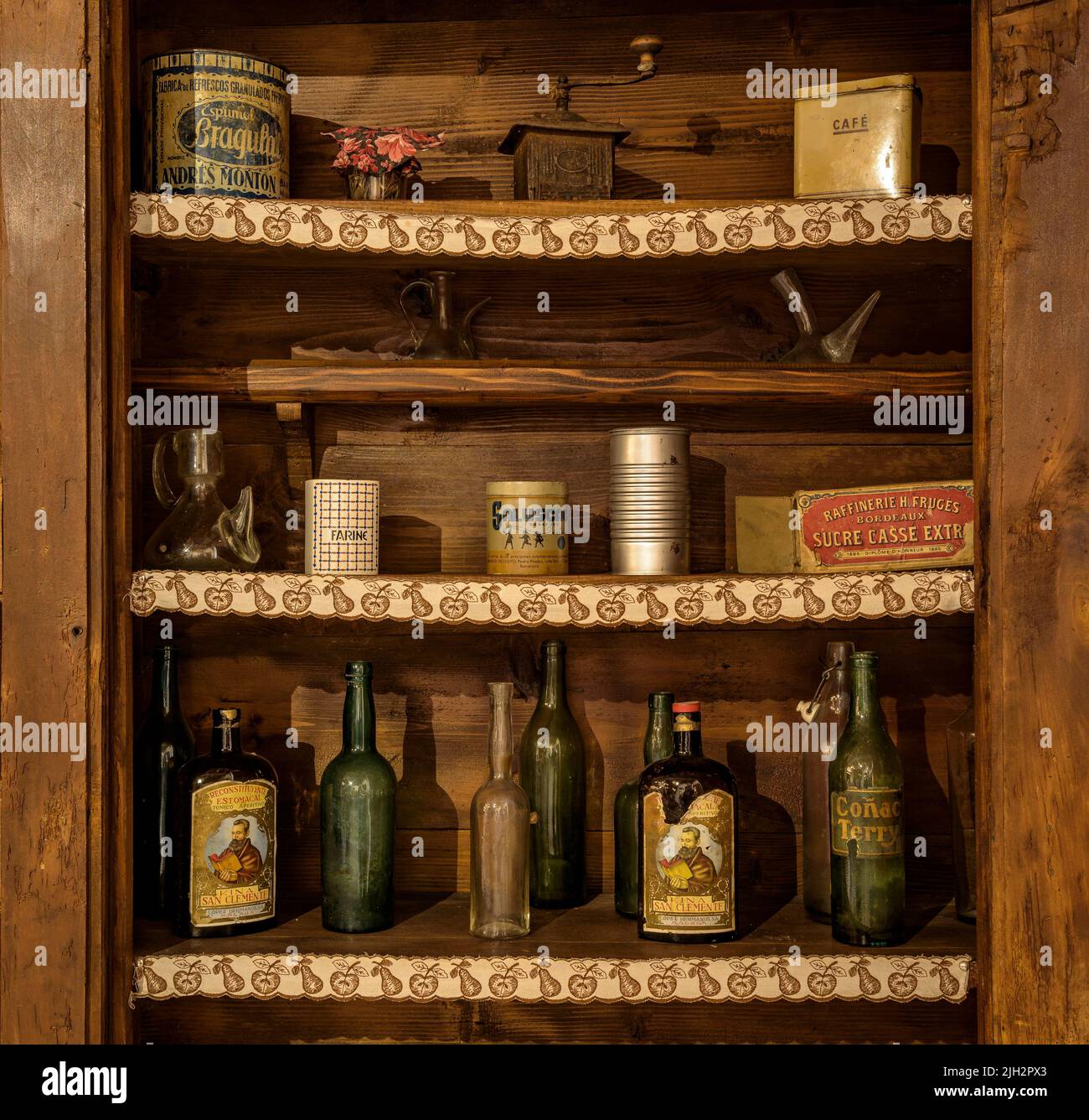 Details inside of the Çò de Joanchiquet Ecomuseum, in Vilamòs (Aran ...