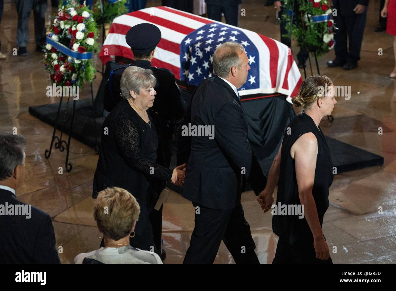 Washington DC, USA. 14th July, 2022. Kim Graham (R), Tom Graham (C ...