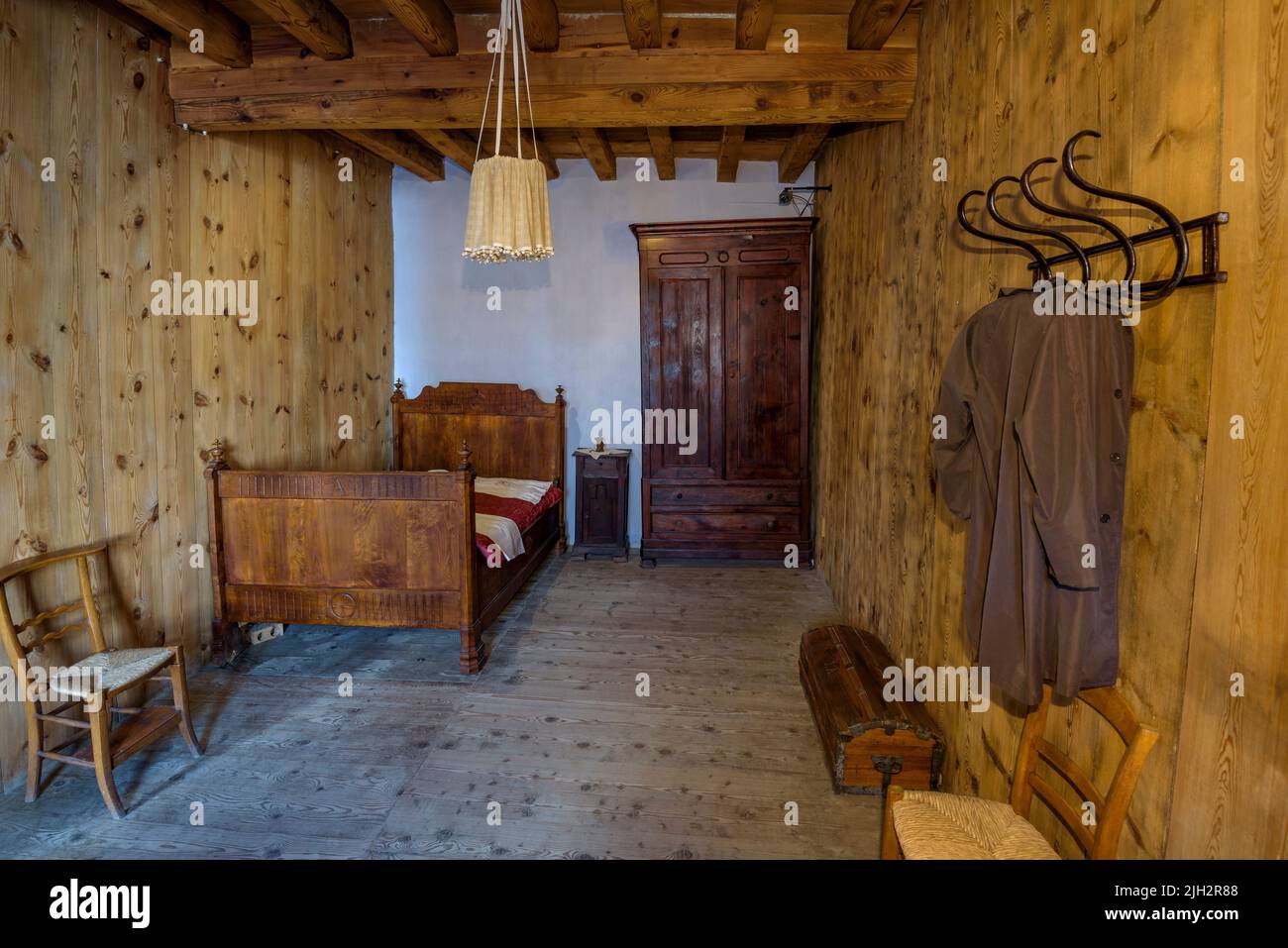 Details inside of the Çò de Joanchiquet Ecomuseum, in Vilamòs (Aran ...