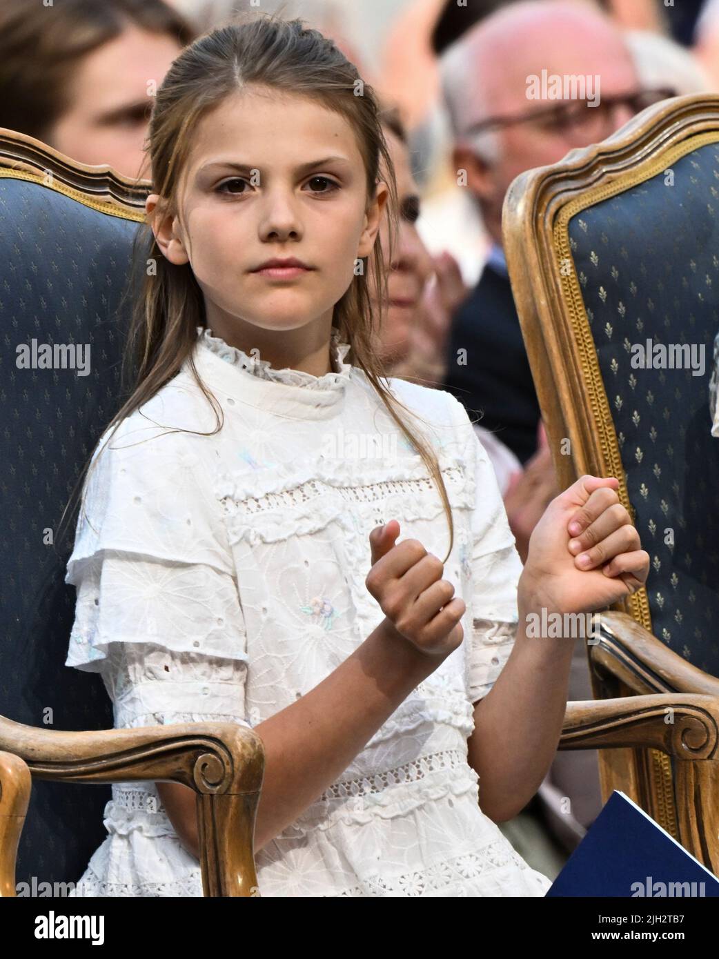Princess Estelle at the celebration of Crown Princess Victoria's 45th ...