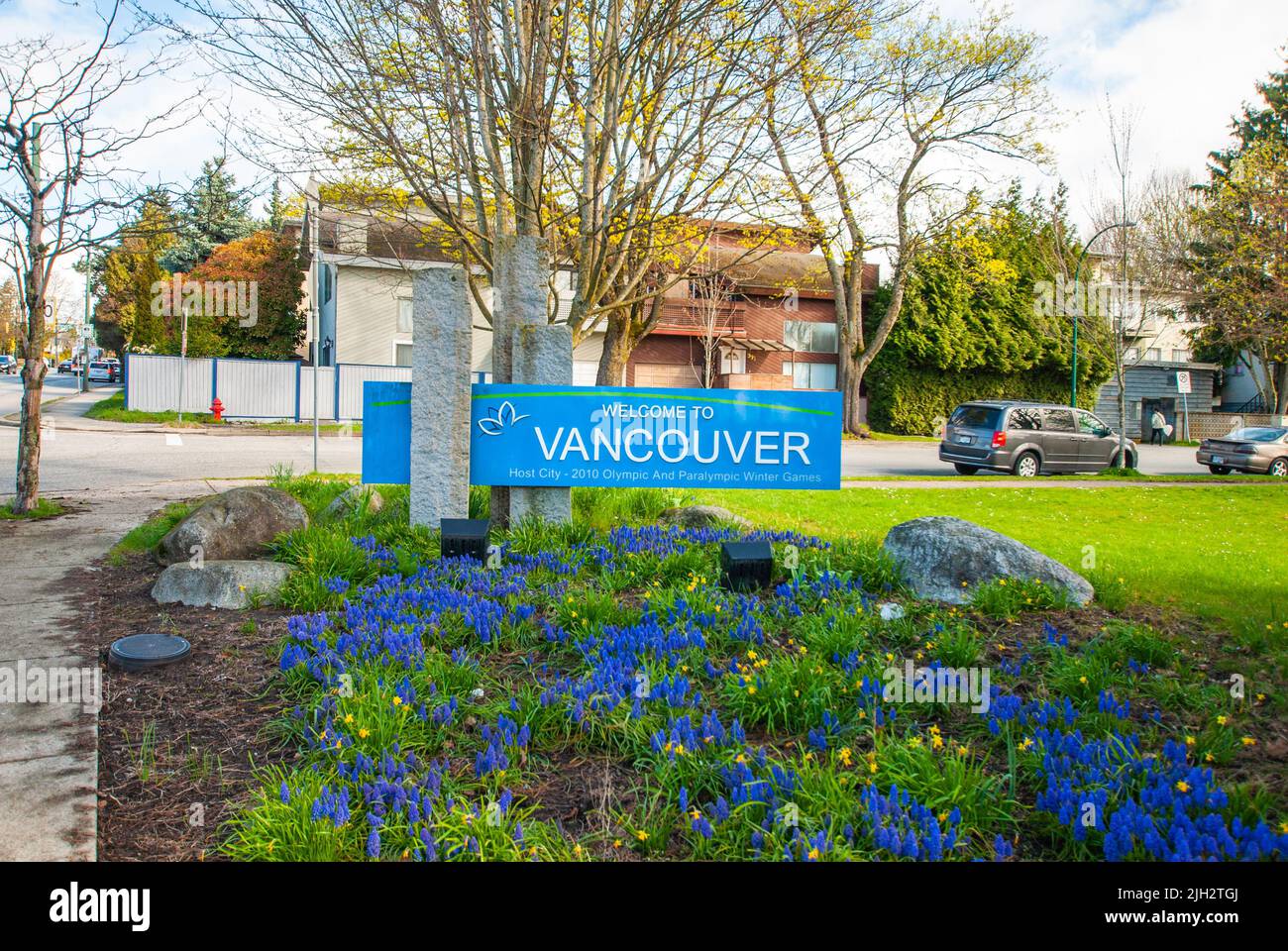 Welcome to Vancouver sign, Vancouver, British Columbia, Canada Stock ...