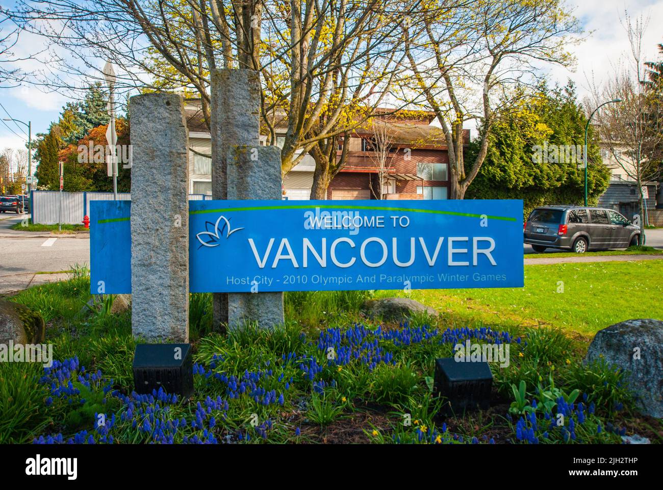 Welcome to Vancouver sign, Vancouver, British Columbia, Canada Stock ...
