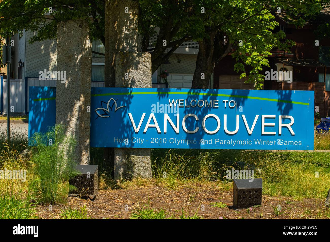 Vancouver canada welcome sign hi-res stock photography and images - Alamy