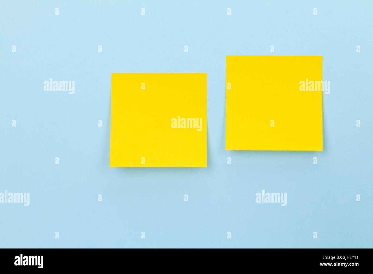 Yellow sticky notes. Template for your notices Stock Photo - Alamy