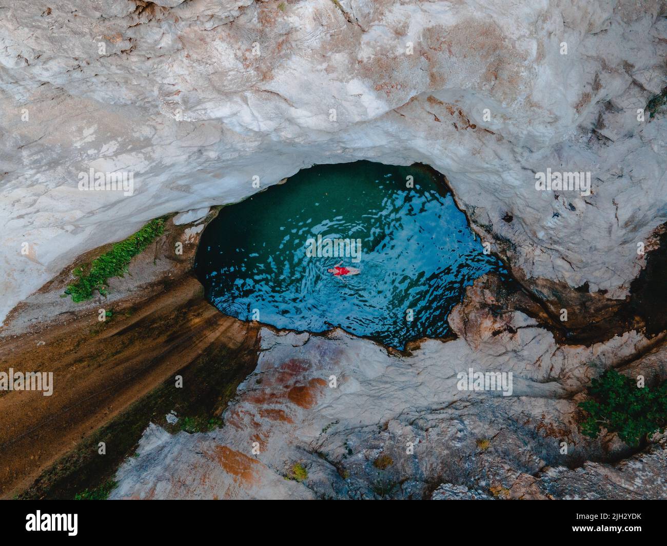 Lefkada greece waterfall hi-res stock photography and images - Alamy