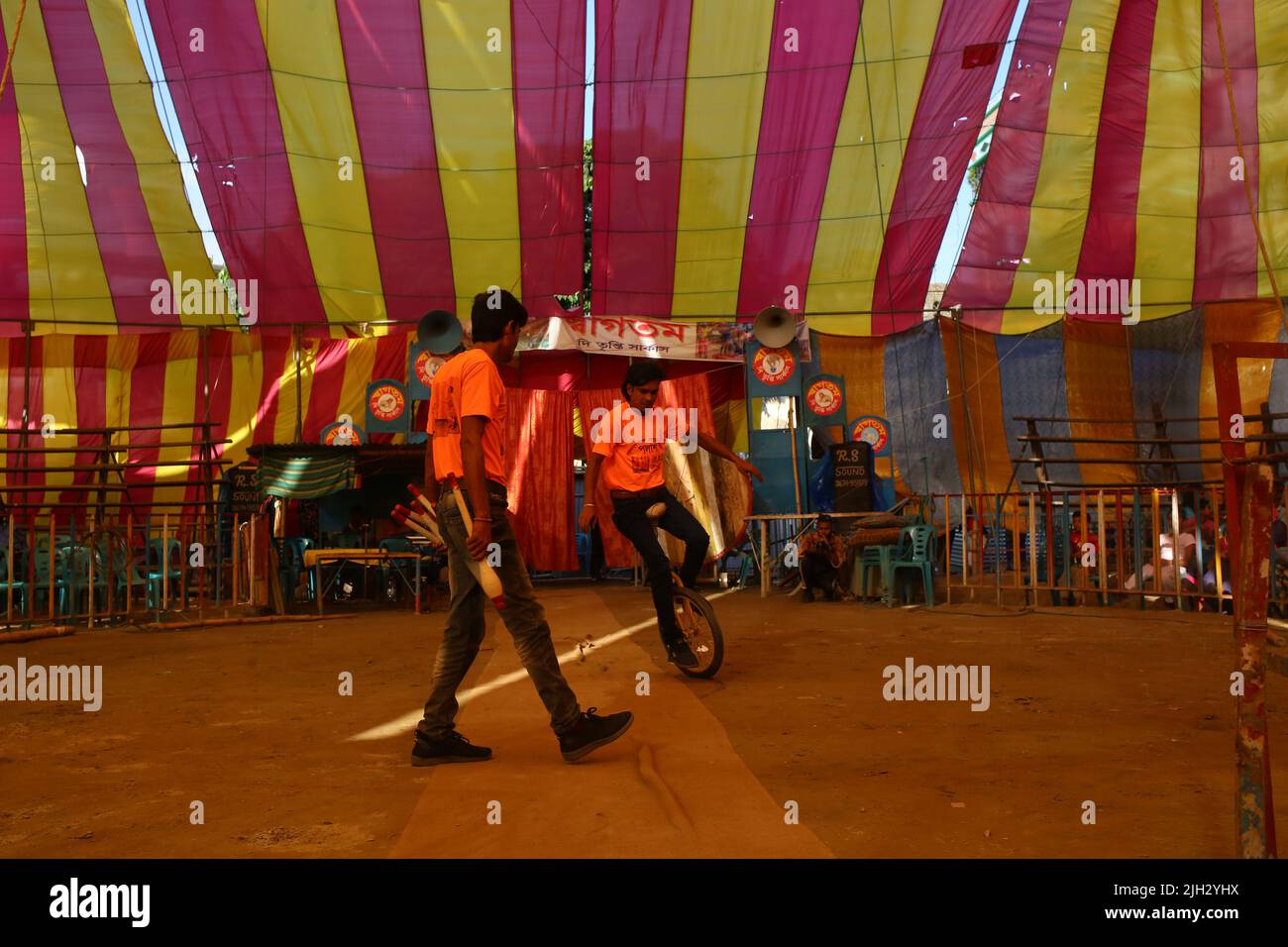 Dhaka, Bangladesh. 14th July, 2022. Circus is a traditional culture of ...