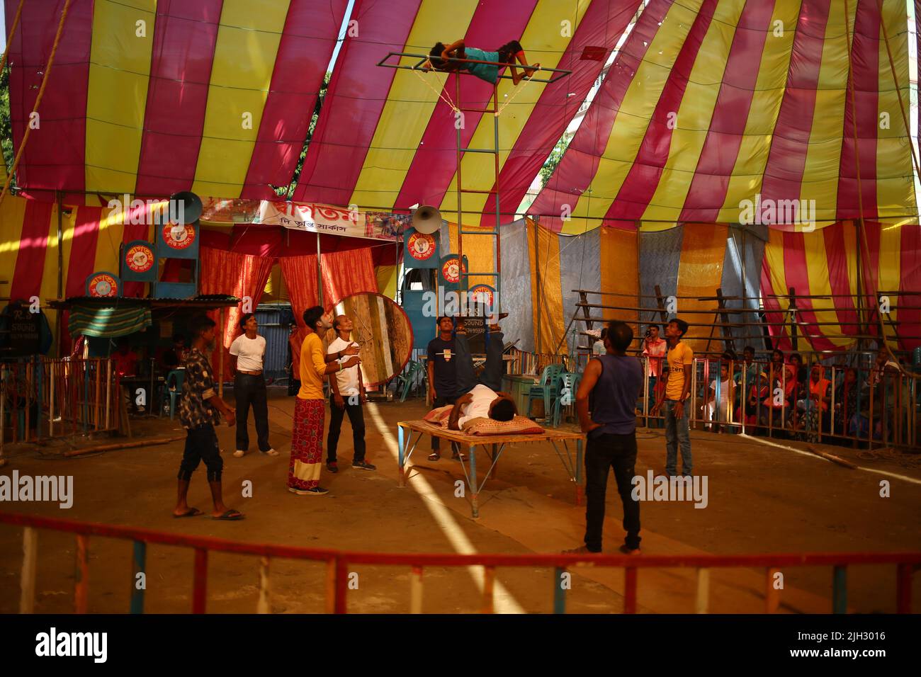 Dhaka, Bangladesh. 14th July, 2022. Circus is a traditional culture of ...